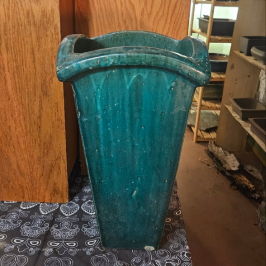 Large Turquoise Glazed Cascade Pot | Heartwoods Bonsai & Goods